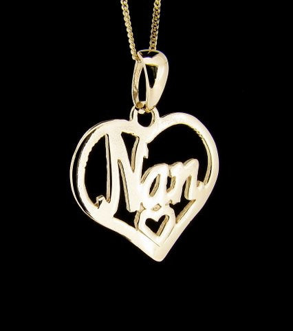 9ct Yellow Gold Nan Heart Shape Pendant Necklace – Stephen Knapper